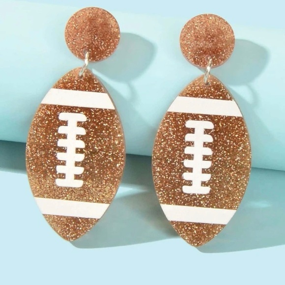 Jewelry | Newglitter Football Drop Earrings | Poshmark